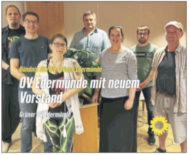 Grüner Ortsverband Edermünde mit neuem Vorstand